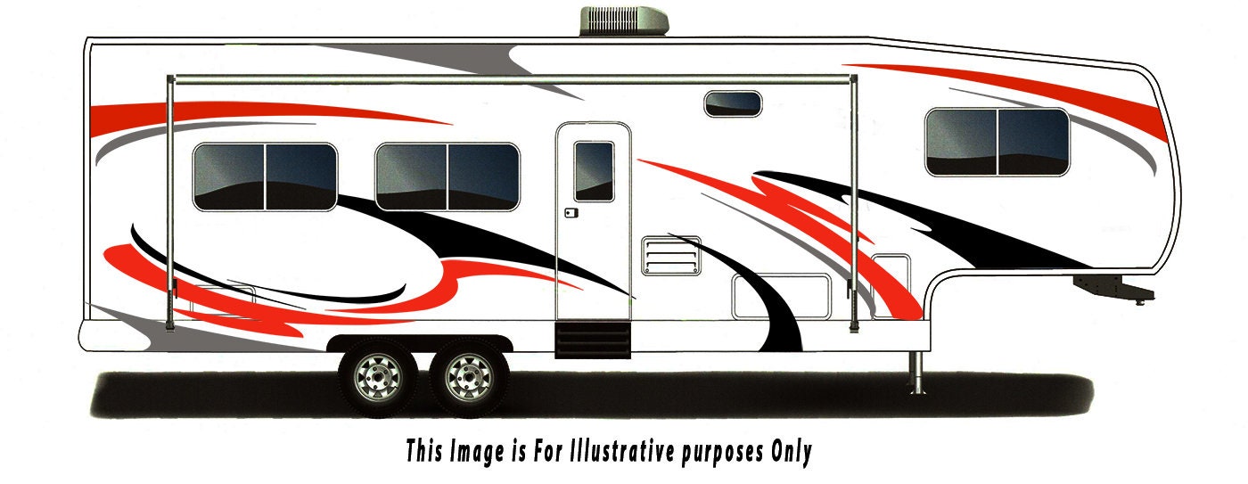 RV, Trailer Hauler, Camper, Motor-home Large Decals/graphics Kits 28-k ...