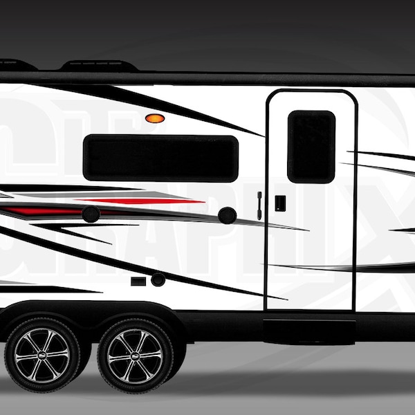 RV, Trailer Hauler, Camper, Motor-home Large Decals/graphics Kits 28-K ...