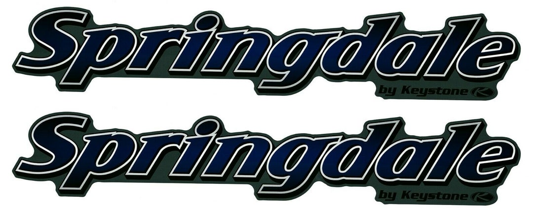 2 RV Trailer Camper Keystone Springdale Logo Graphics Decals -971 - Etsy