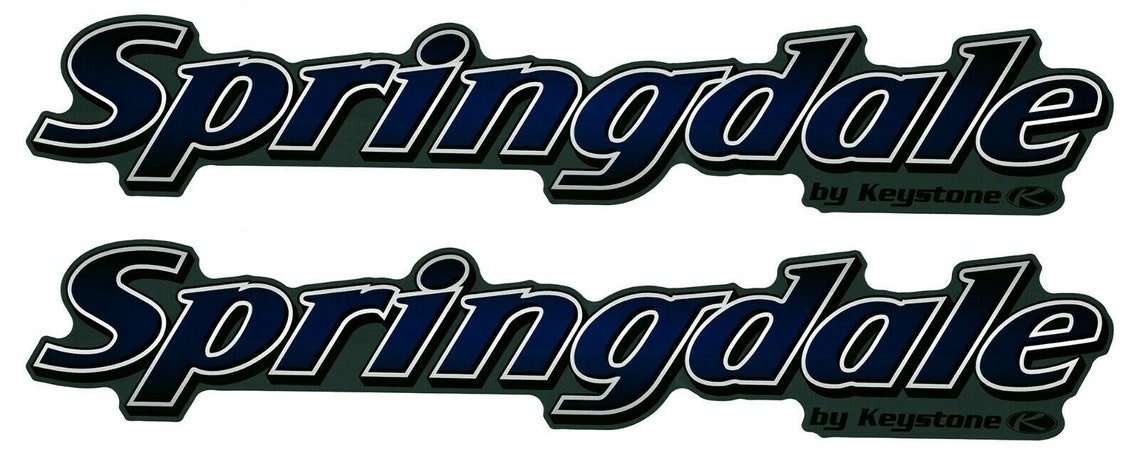 2 RV Trailer Camper Keystone Springdale Logo Graphics Decals | Etsy