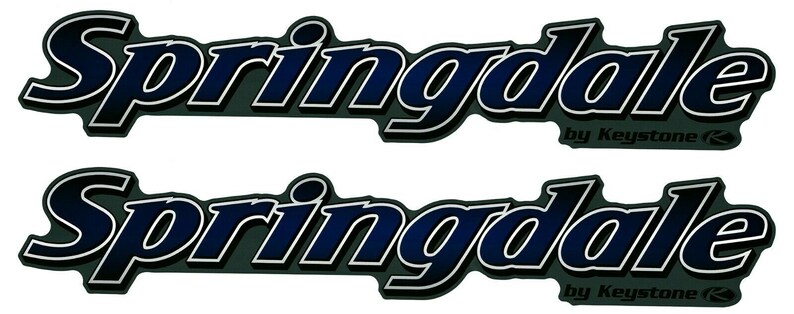 2 RV Trailer Camper Keystone Springdale Logo Graphics Decals | Etsy