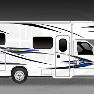 RV, Trailer, Camper, Motorhome Large Vinyl Decals/graphics Kit-k-0010bl ...