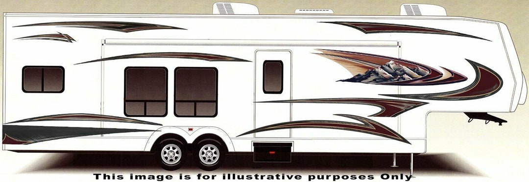 RV, Trailer Hauler, Camper, Motor-home Large Decals/graphics Kit-k-0009 ...