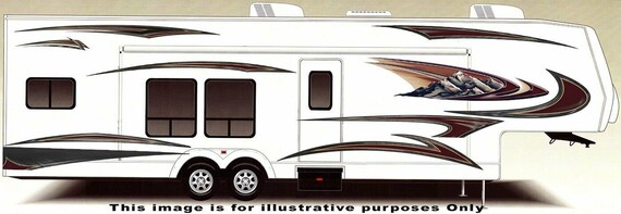 RV Trailer Hauler Camper Motor-home Large Decals/graphics - Etsy