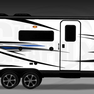 RV, Trailer, Camper, Motorhome Large Vinyl Decals/graphics Kit-k-0010bl ...