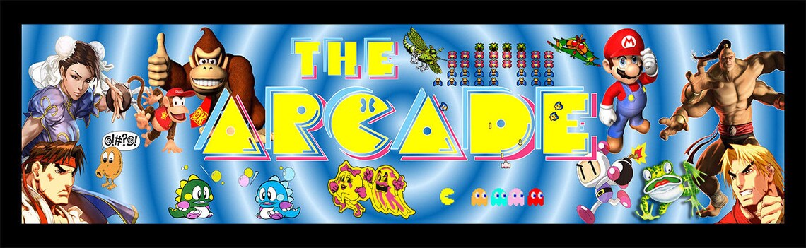 Mame the Arcade Classics Multicade Marquee for Reproduction Header ...