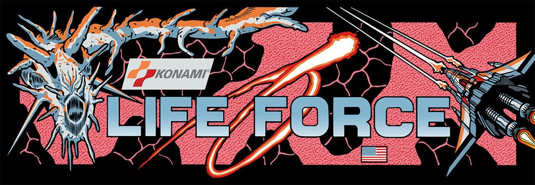 Life Force Arcade Arcade Marquee for Reproduction Header/backlit Sign ...