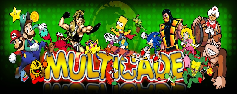 Mame Arcade Multicade Marquee for Reproduction Header/backlit Sign - Etsy