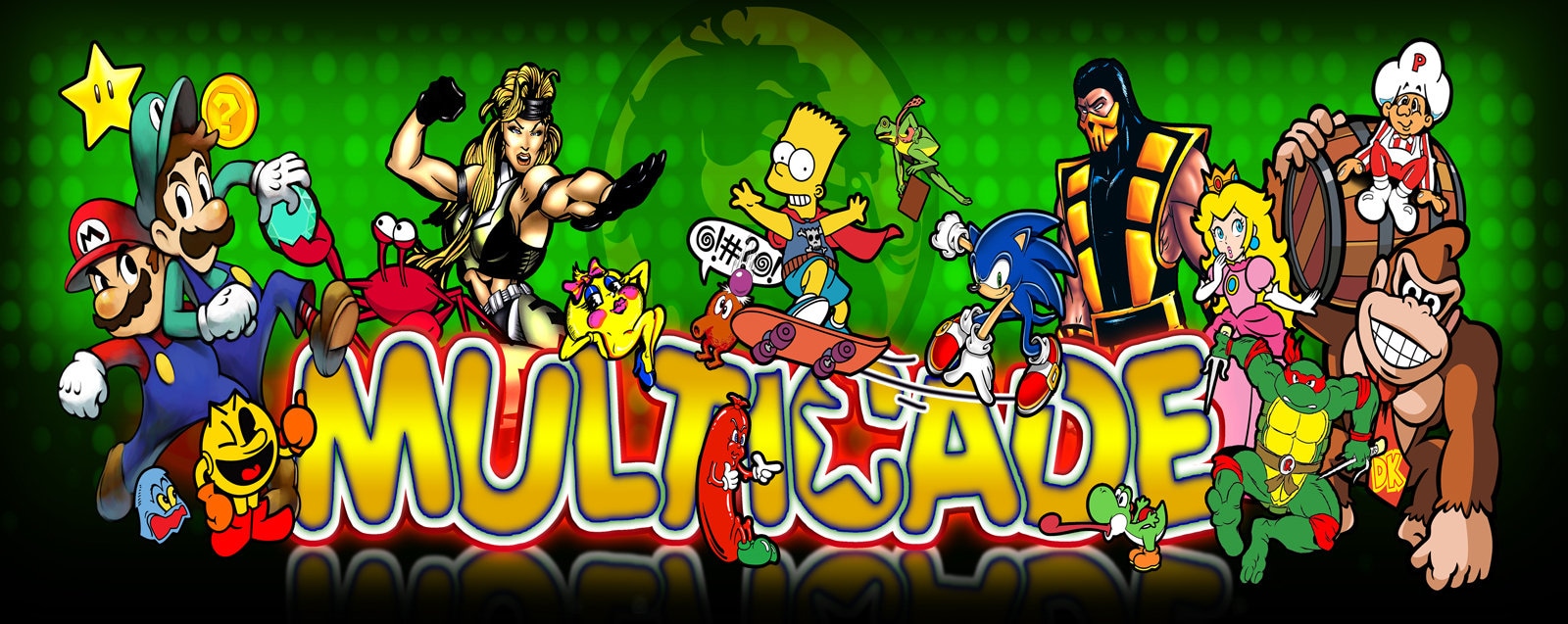 Mame Arcade Multicade Marquee for Reproduction Header/backlit - Etsy Canada