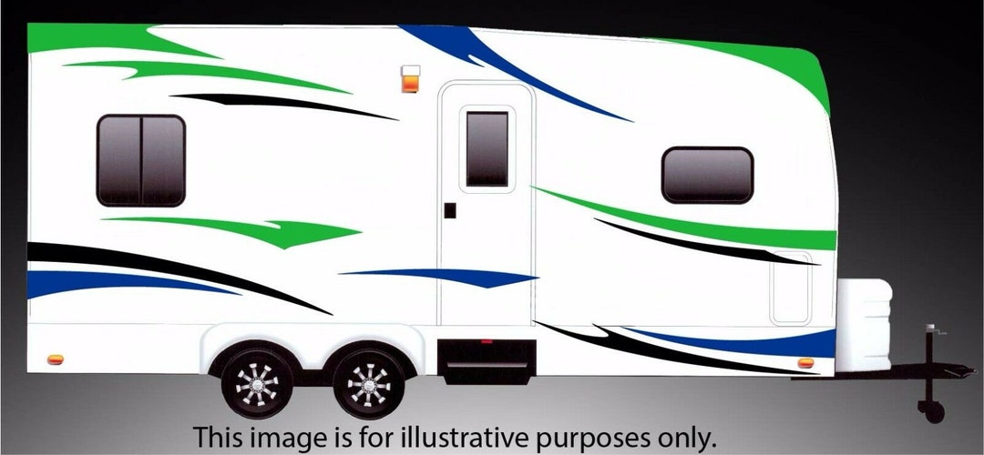 RV, Trailer Hauler, Camper, Motor-home Large Decals/graphics Kits 24-K ...