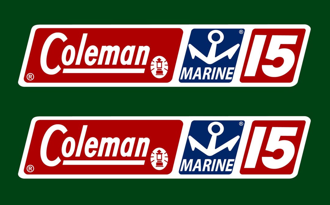 2 Camper Coleman Canoe 15 Logos Graphics Decals -3064 - Etsy