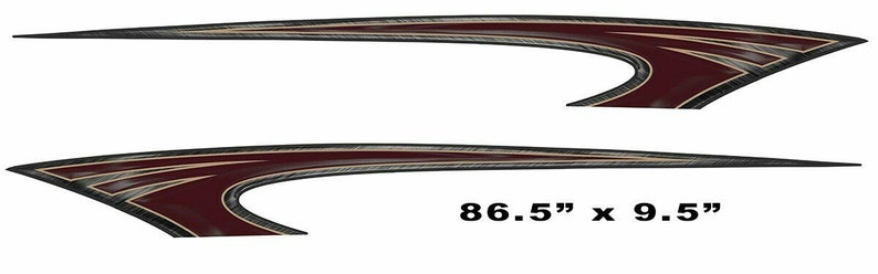 RV, Trailer Hauler, Camper, Motor-home Large Decals/graphics Kit-k-0009 ...