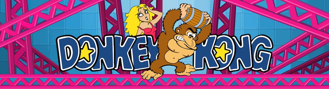 Donkey Kong Arcade Classics Marquee Header/backlit Sign - Etsy