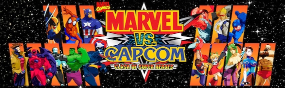MVC Marvel Vs Capcom Arcade Multicade Marquee for Reproduction | Etsy