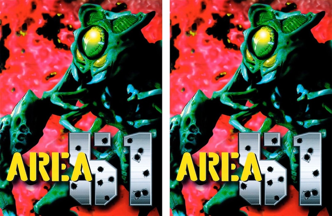 Area 51 Arcade Side Art Panels Cabinet Graphics Stickers Reproduction ...