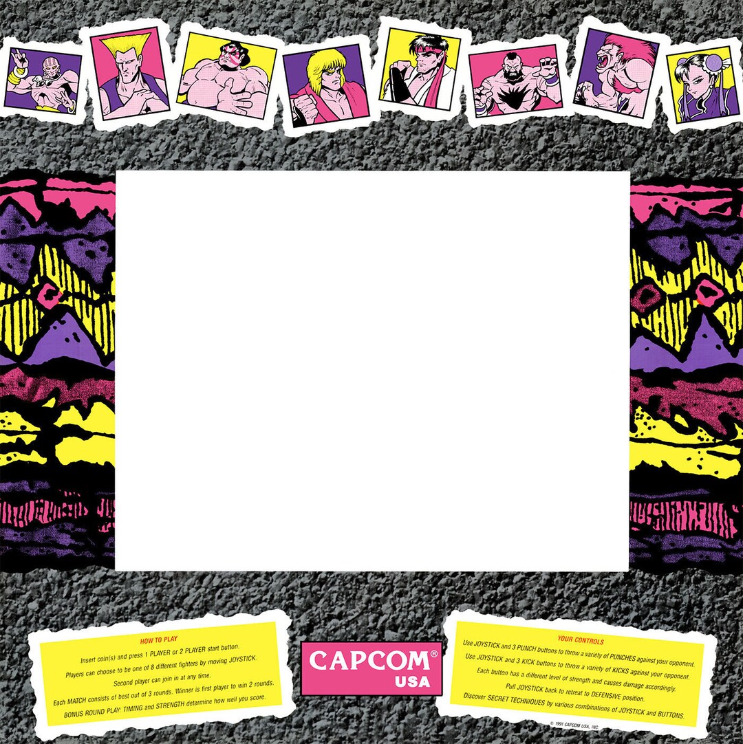 Street Fighter 2 Arcade Monitor Bezel - Etsy