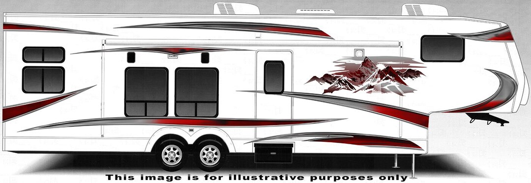 RV, Trailer Hauler, Camper, Motor-home Large Decals/graphics Kits-k ...