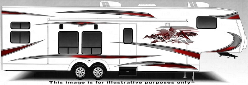 RV Trailer Hauler Camper Motor-home Large Decals/graphics - Etsy