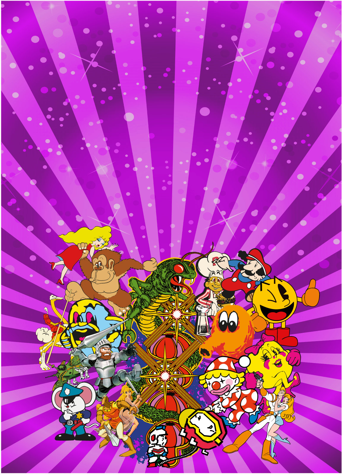 Mame Multicade Classics Arcade Cabinet Kick-plate Graphics Decals ...