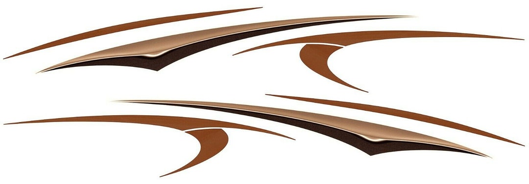 8 RV Trailer Popup Camper Stripes Palomino Stampede Graphics Decals Kit ...