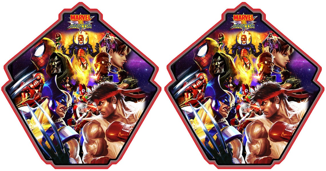 Multicade Marvel Vs Capcom Arcade Art Cabinet Graphics Kit | Etsy