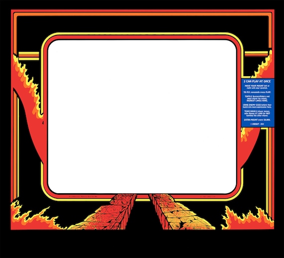 Joust Arcade Monitor Bezel Sticker Decal | Etsy