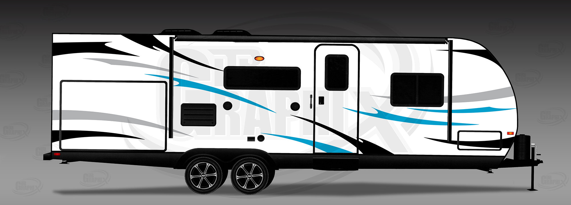 RV, Trailer Hauler, Camper, Motor-home Large Decals/graphics Kit 24-K-L ...