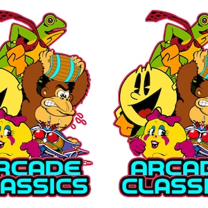 Mame Multicade Classics Side Art Arcade Cabinet Graphics Decals ...