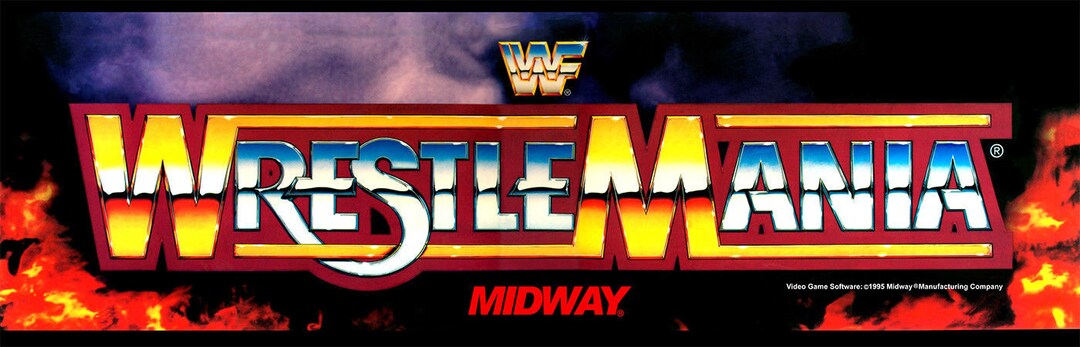 WWF Wrestlemania Arcade Marquee for Header/backlit Sign - Etsy