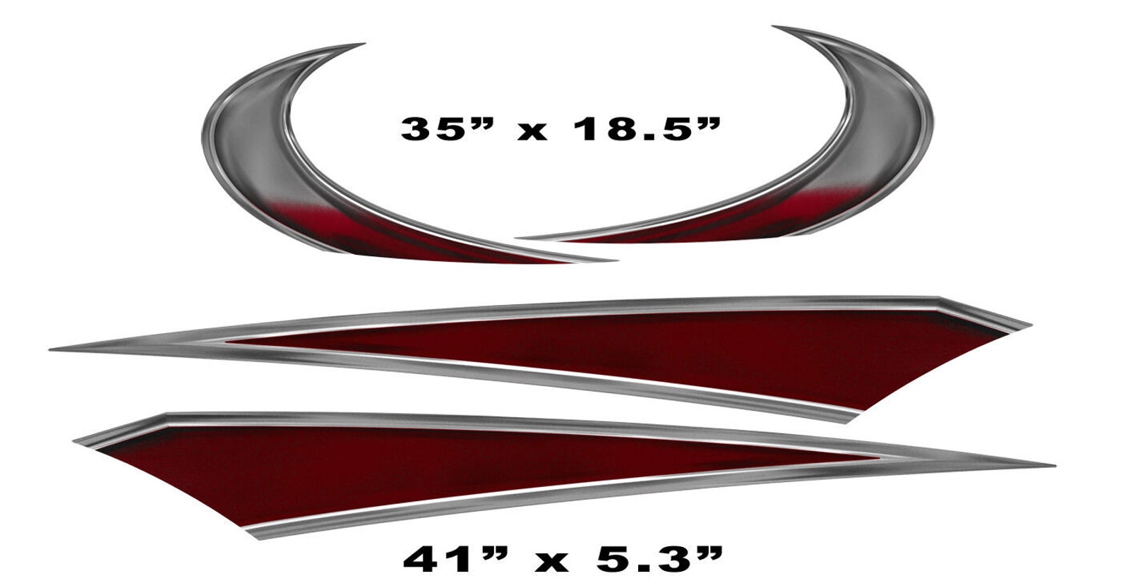 RV Trailer Hauler Camper Motor-home Large Decals/graphics - Etsy