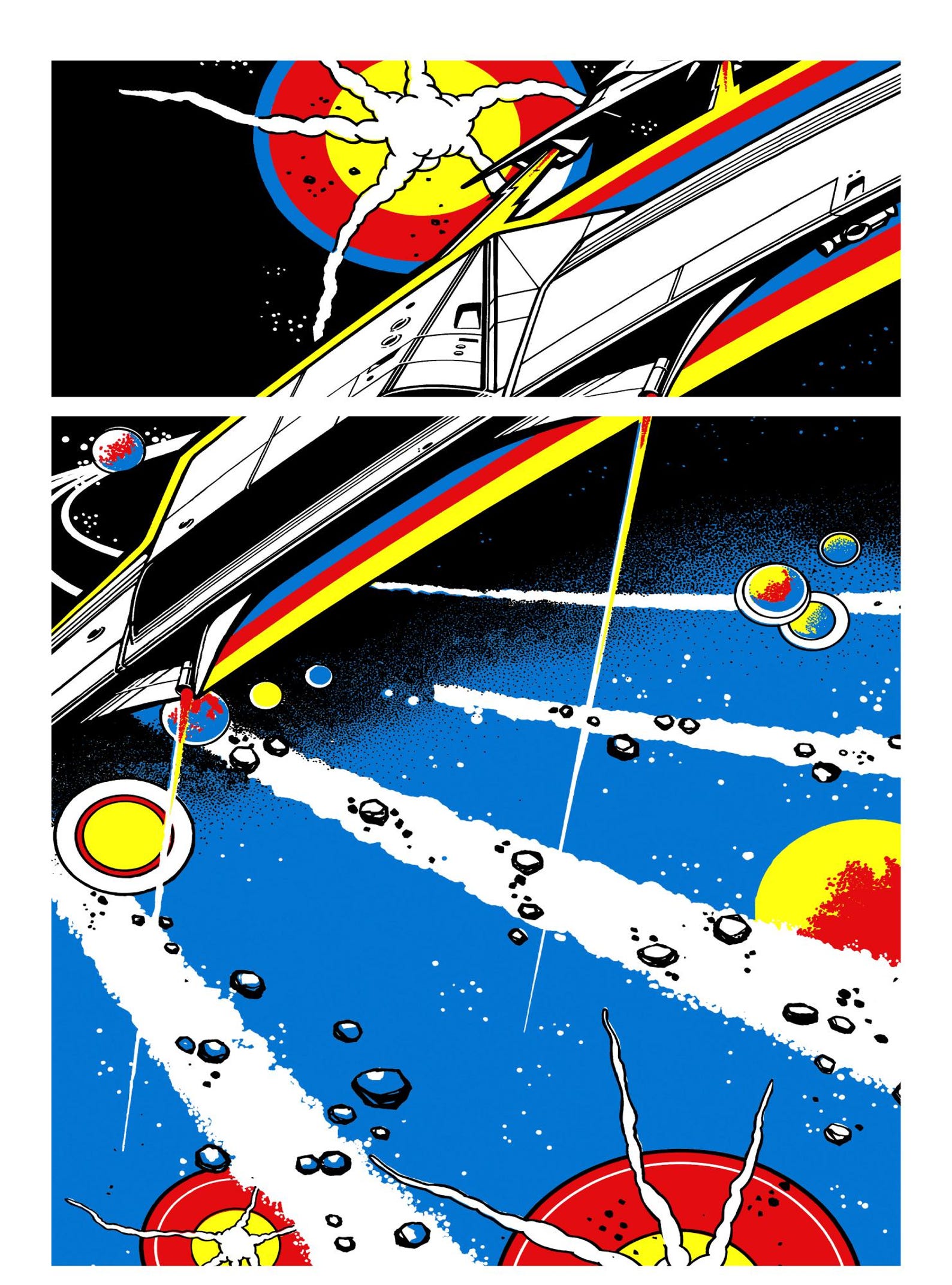 Arcade1up Asteroids Arcade Cabinet Kickplate J-panel Graphics Decals ...