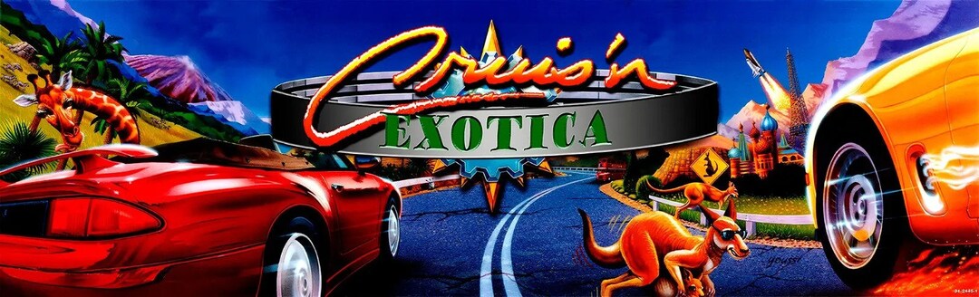 Cruisin (cruis'n) Exotica Arcade Marquee Header/backlit Sign - Etsy