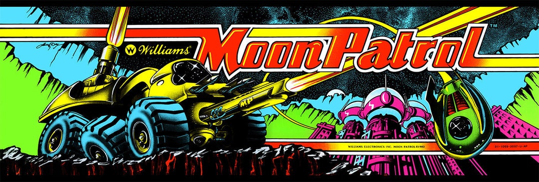 Moon Patrol Arcade Marquee for Reproduction Header/backlit Sign - Etsy
