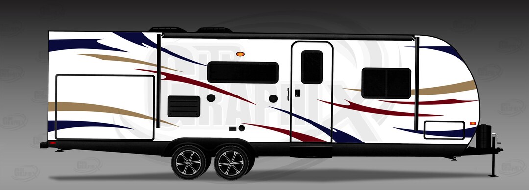 RV, Trailer Hauler, Camper, Motor-home Large Decals/graphics Kit 24-K-L ...