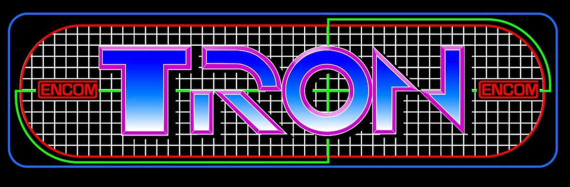 Tron Encom Arcade Marquee for Reproduction Header/backlit Sign - Etsy