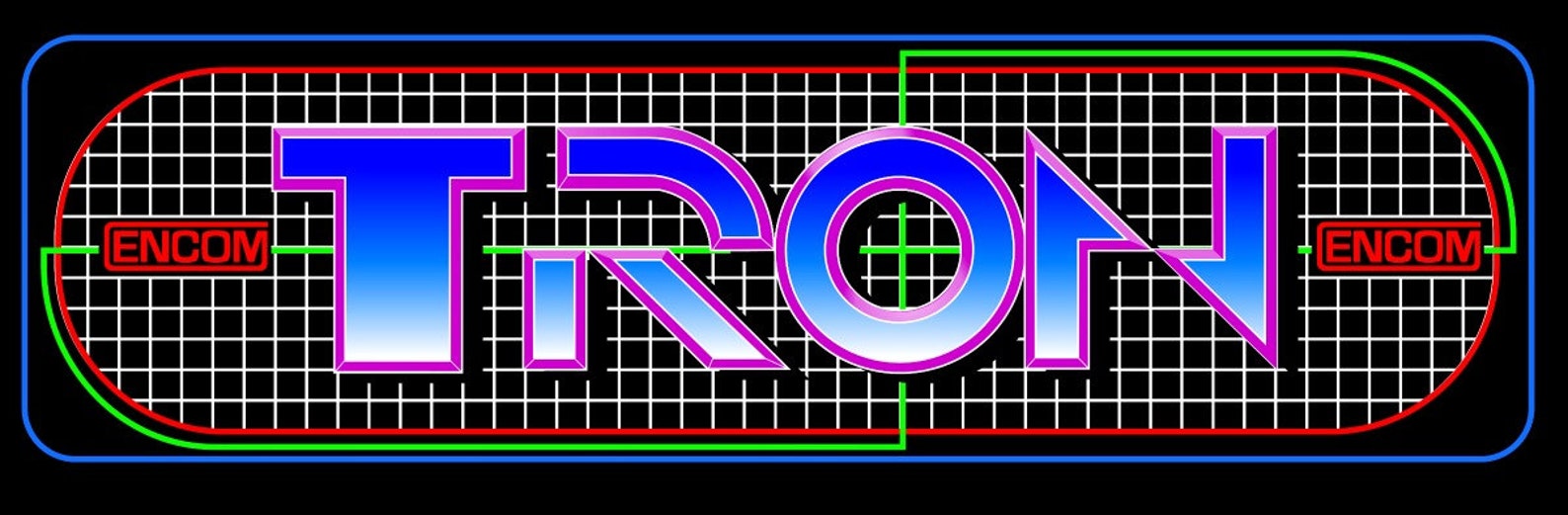 Tron Encom Arcade Marquee for Reproduction Header/backlit Sign - Etsy