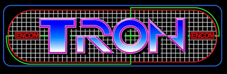 Tron Encom Arcade Marquee for Reproduction Header/backlit Sign - Etsy