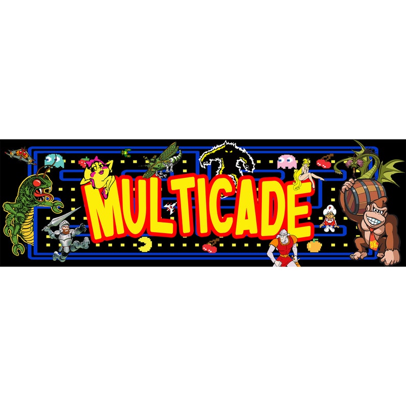 Mame Arcade Multicade Marquee for Reproduction Header/backlit Sign - Etsy