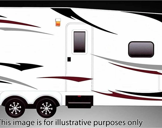 2 Car Truck Trailer Side Decals Graphics Stripes Vinyl A1M - Etsy Canada