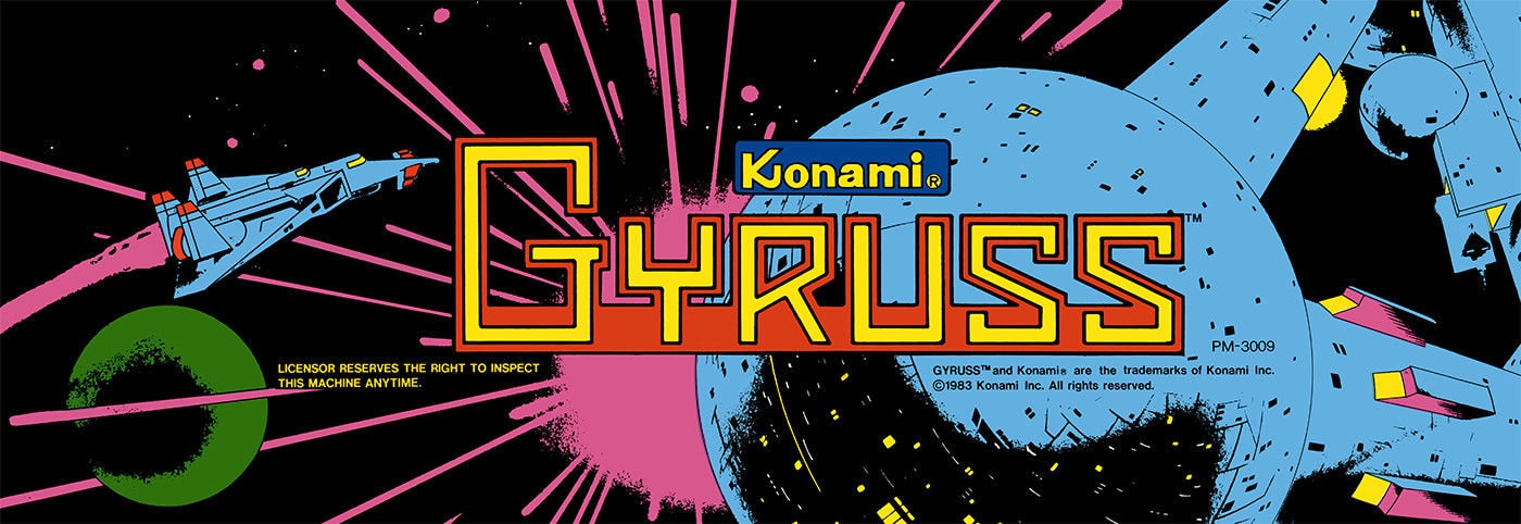 Gyruss Arcade Arcade Marquee for Reproduction Header/backlit Sign - Etsy