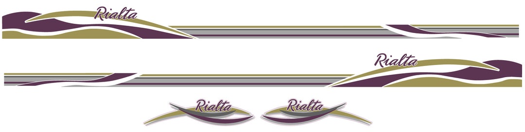 8 RV Camper Van Rialta Graphics Decals - Etsy