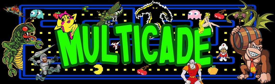 Mame Arcade Multicade Marquee for Reproduction Header/backlit - Etsy
