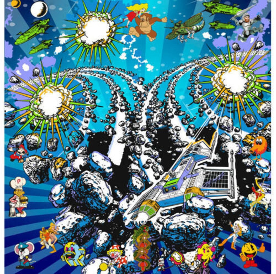 Mame Multicade Classics Arcade Cabinet Monitor Bezel Graphics Decals ...