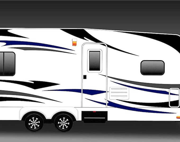 RV, Trailer Hauler, Camper, Motor-home Large Decals/graphics Kits 28-k ...