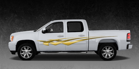 2 Car Truck Trailer Side Decals Graphics Stripes Vinyl A13LG - Etsy