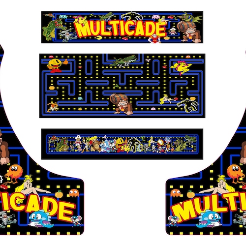 Mame Multicade Classics Side Art Arcade Cabinet Graphics - Etsy