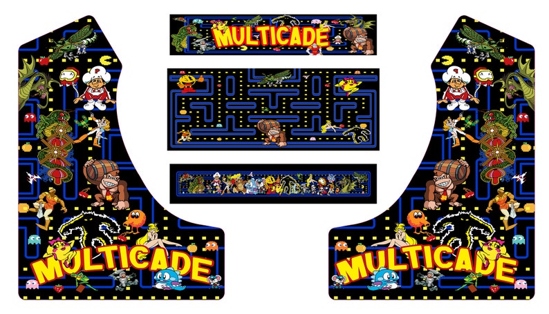 Multicade Bartop Arcade Side Art Arcade Cabinet Graphics Marquee Cpo ...