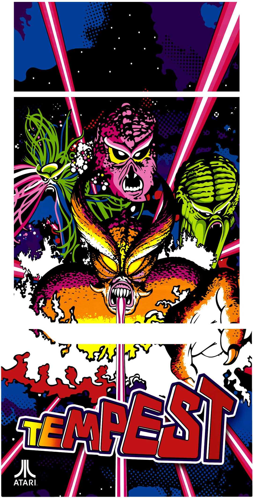 Arcade1up Tempest Arcade Cabinet Riser Kickplate J-panel Graphics ...