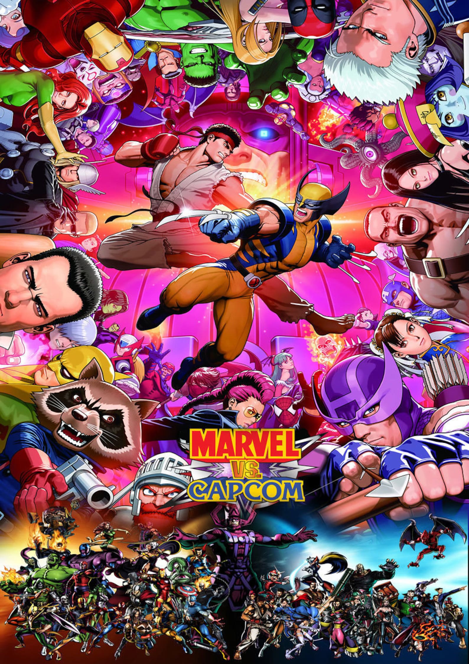 Multicade Marvel Vs Capcom Arcade Art Cabinet Graphics Kit | Etsy