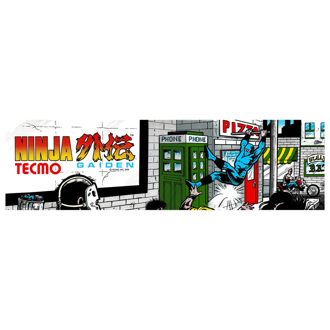 Ninja Gaiden Arcade 1up Marquee Header/backlit Sign - Etsy